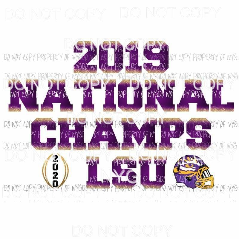 martodesigns - LSU Champs # 4 tigers Sublimation transfers