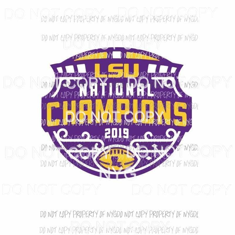 martodesigns - LSU National Champions #12 purple gold
