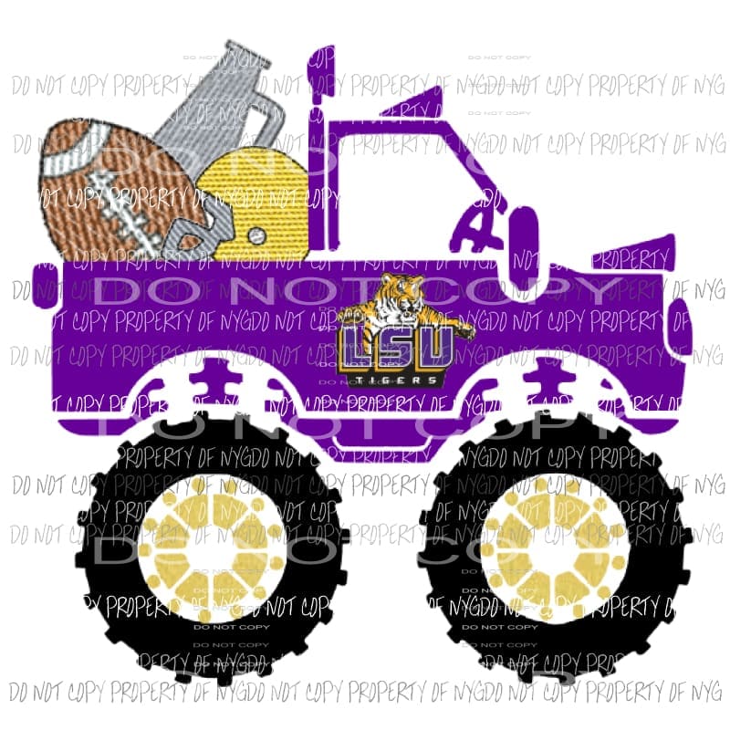 martodesigns - LSU TRUCK Sublimation transfers