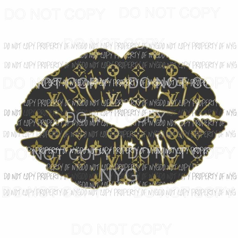 martodesigns - LV Lips #2 black louis vuitton Sublimation
