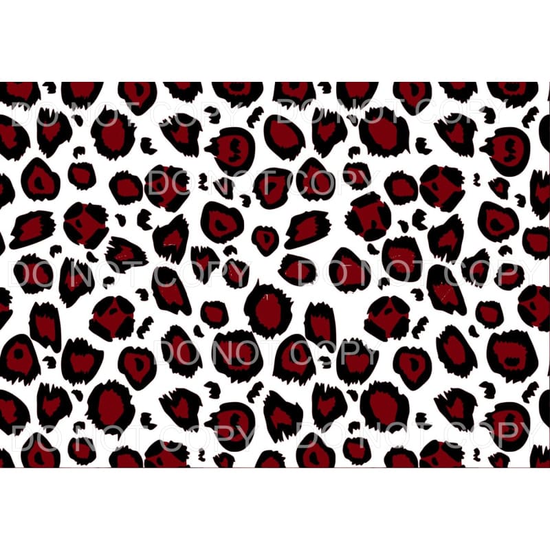 martodesigns - Maroon Leopard Sheet #335 Sublimation