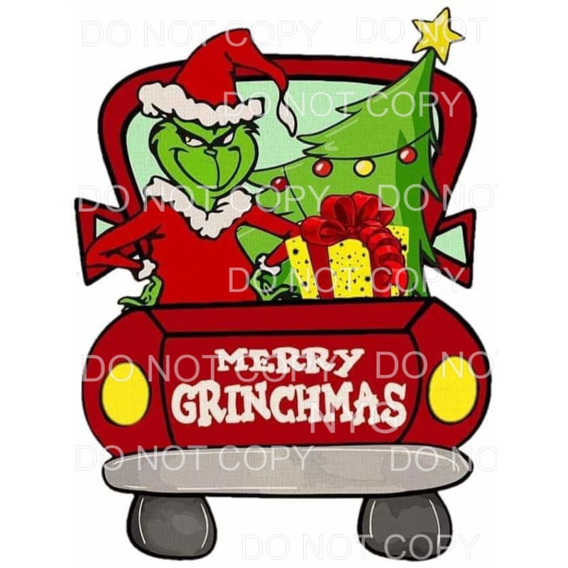martodesigns - Merry Grinchmas Red Truck The Grinch