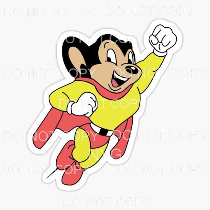 martodesigns - Mighty Mouse Cartoon Character Sublimation