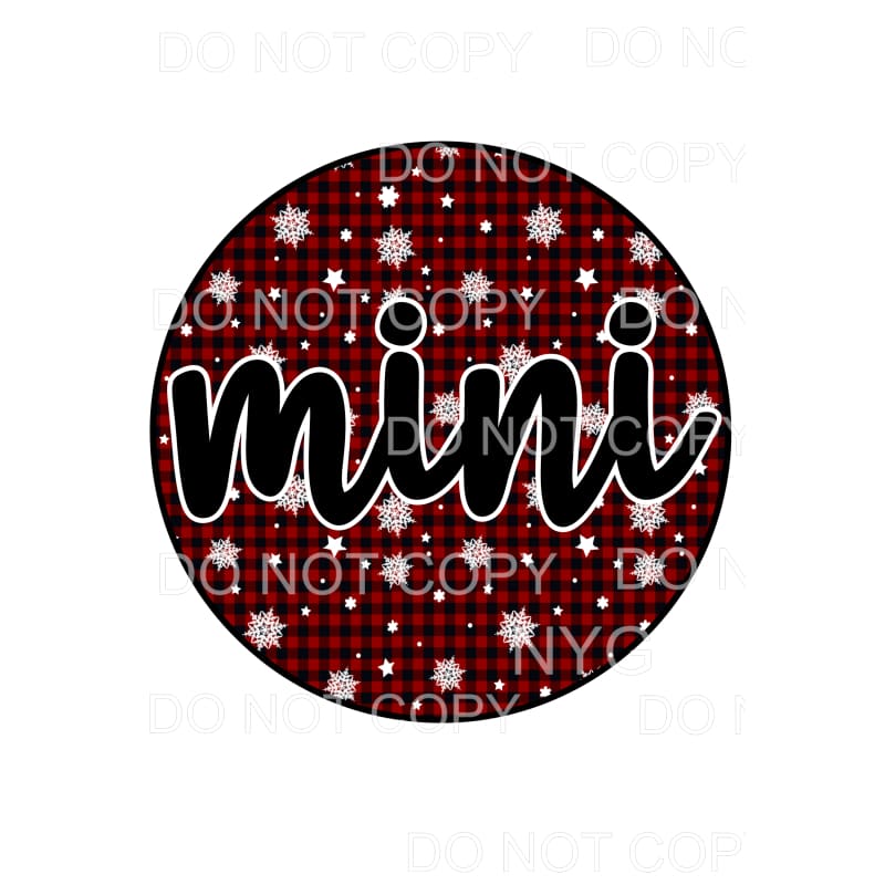 martodesigns - MINI plaid circle # 7073 Sublimation