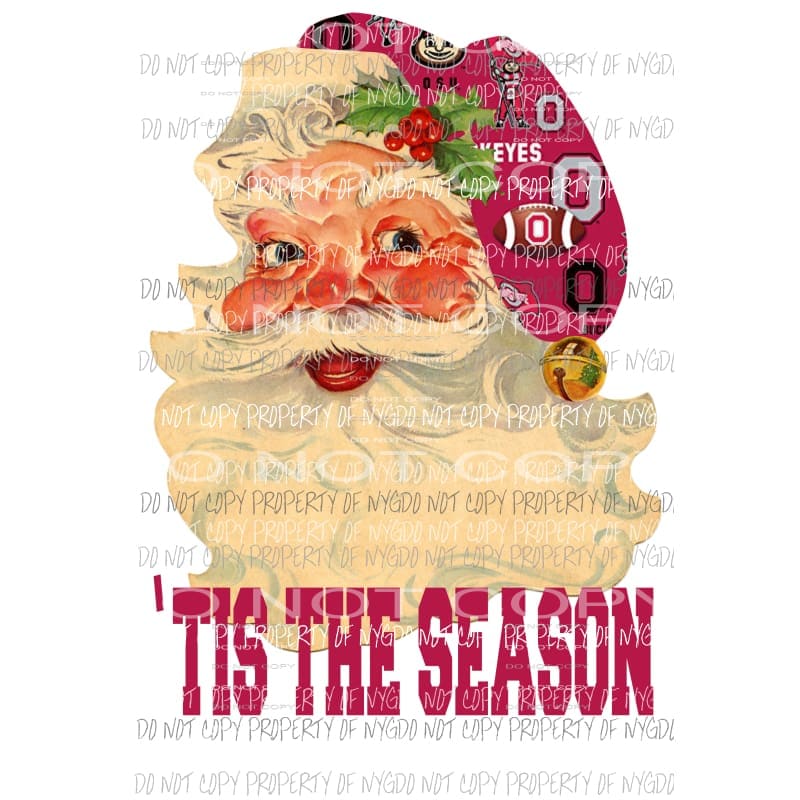 martodesigns - Ohio state buckeyes Santa Sublimation
