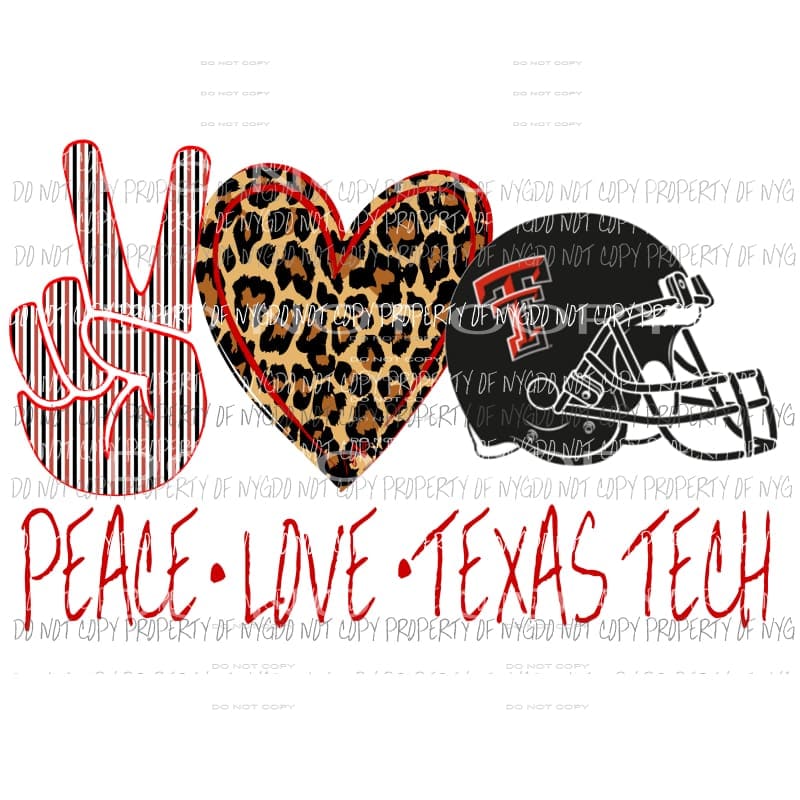 martodesigns - Peace Love Red Raiders Texas tech 4