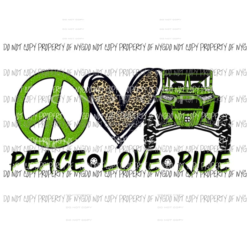 martodesigns - Peace Love Ride # 2 Razor Polaris Sublimation