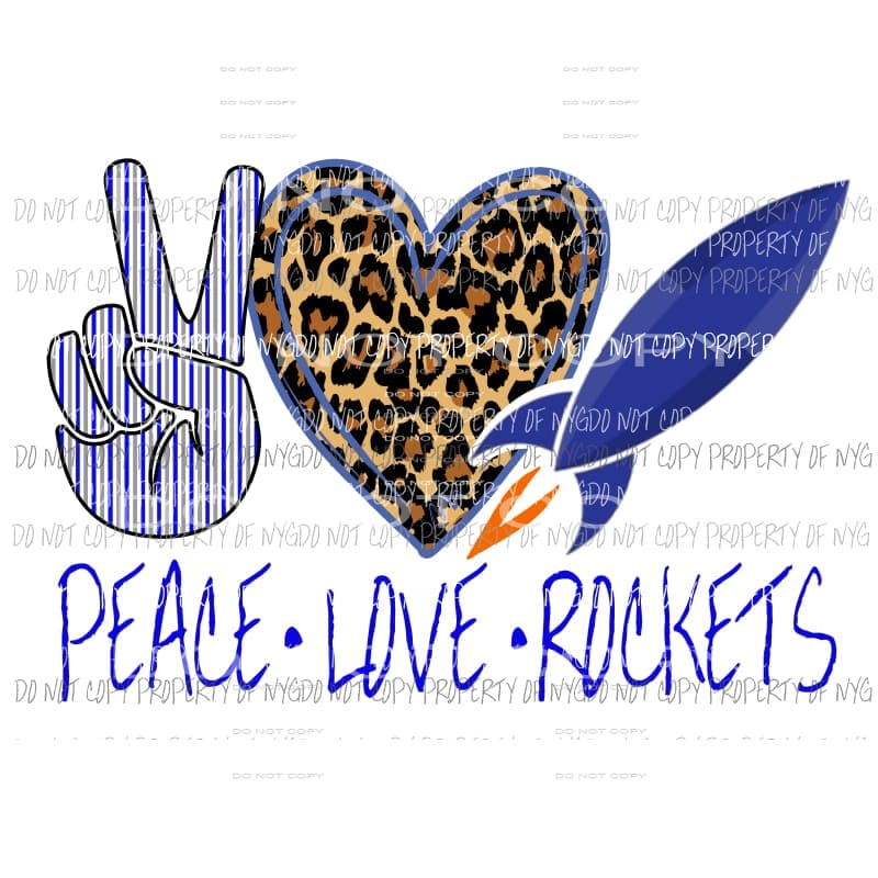 martodesigns - Peace Love Rockets school Sublimation