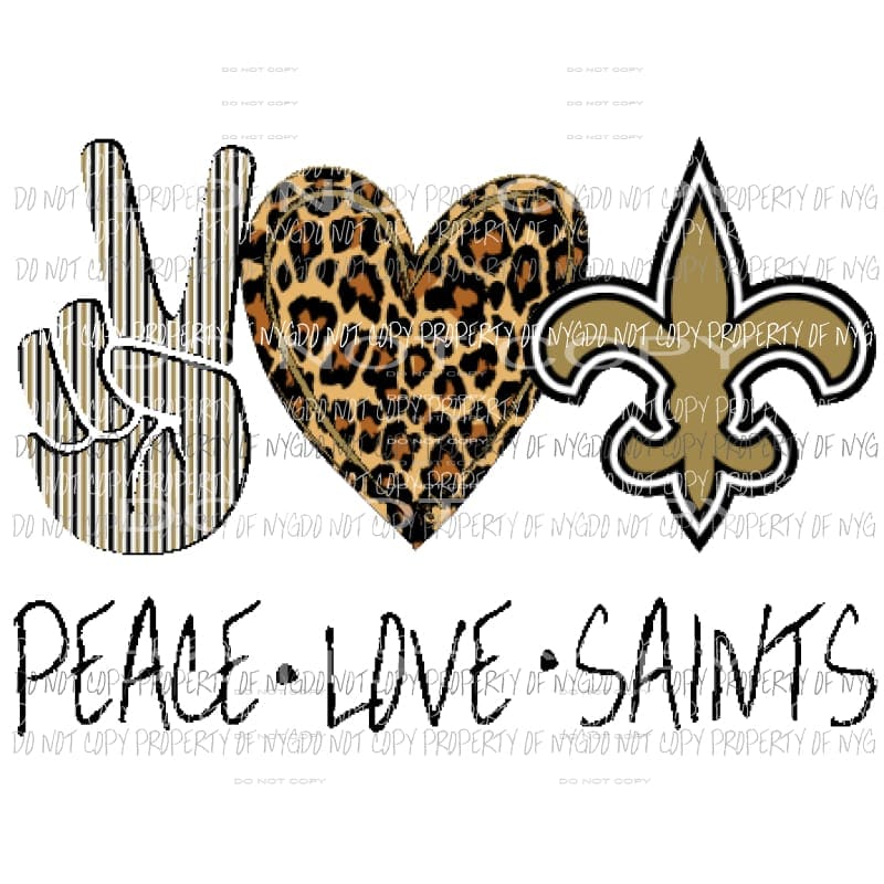 martodesigns - Peace Love Saints Sublimation transfers