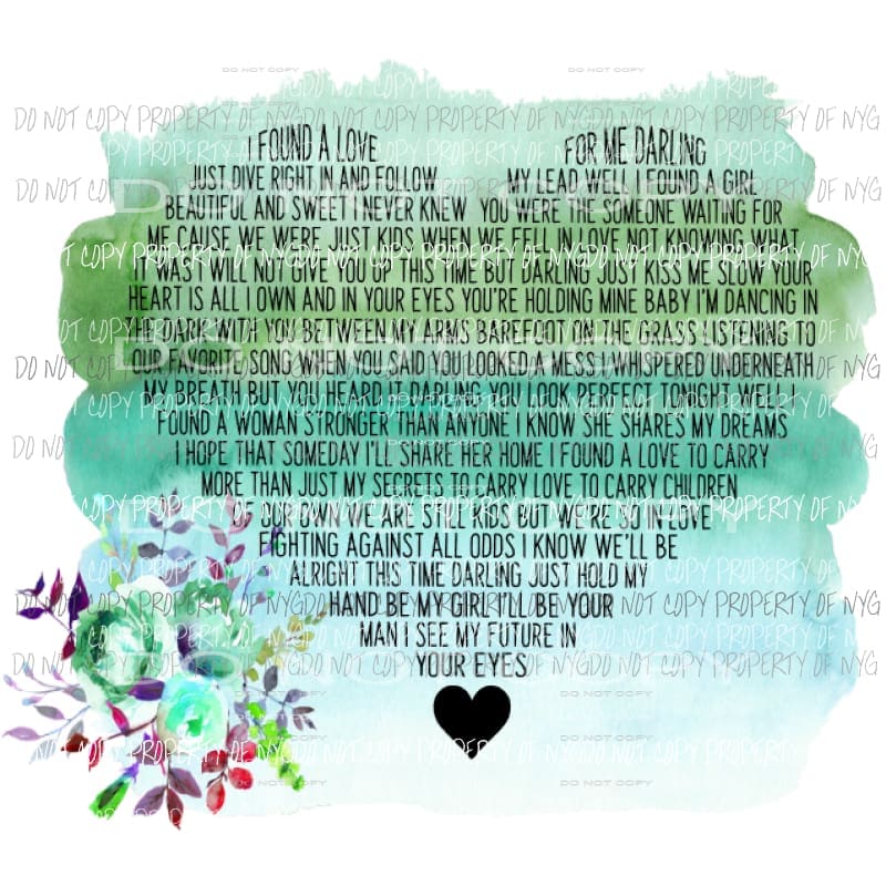 martodesigns - Perfect Song Sublimation transfers