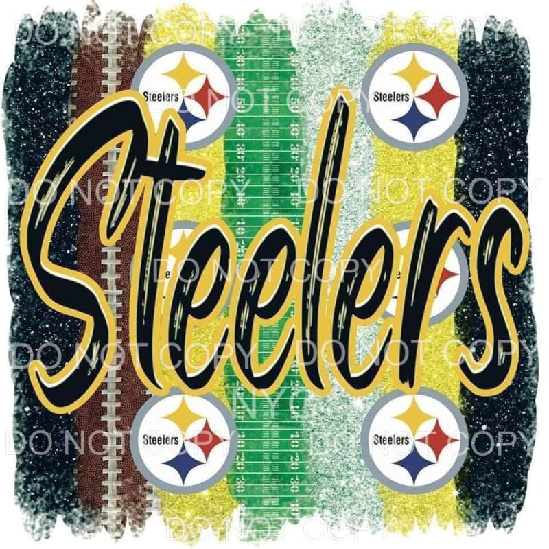 martodesigns - Pittsburgh Steelers Football Field Black