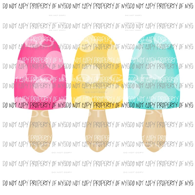 martodesigns - Popsicle Trio pastels polka dots Sublimation