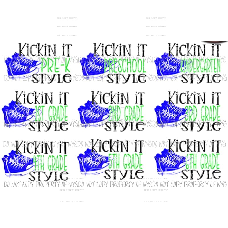 martodesigns - Pre k - 5th Grade Kickin it Boys Sublimation