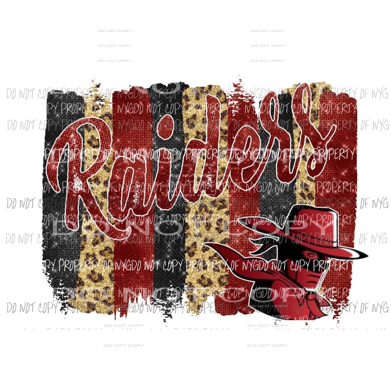 martodesigns - Raiders Paint Palette Sublimation transfers