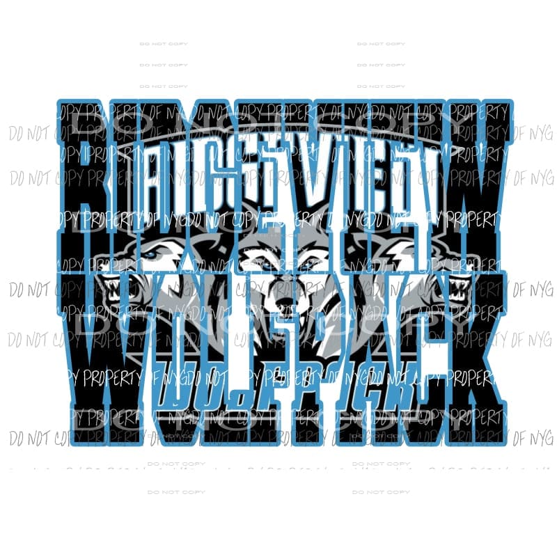 martodesigns - Ridgeview Wolves word 1 Blue School football
