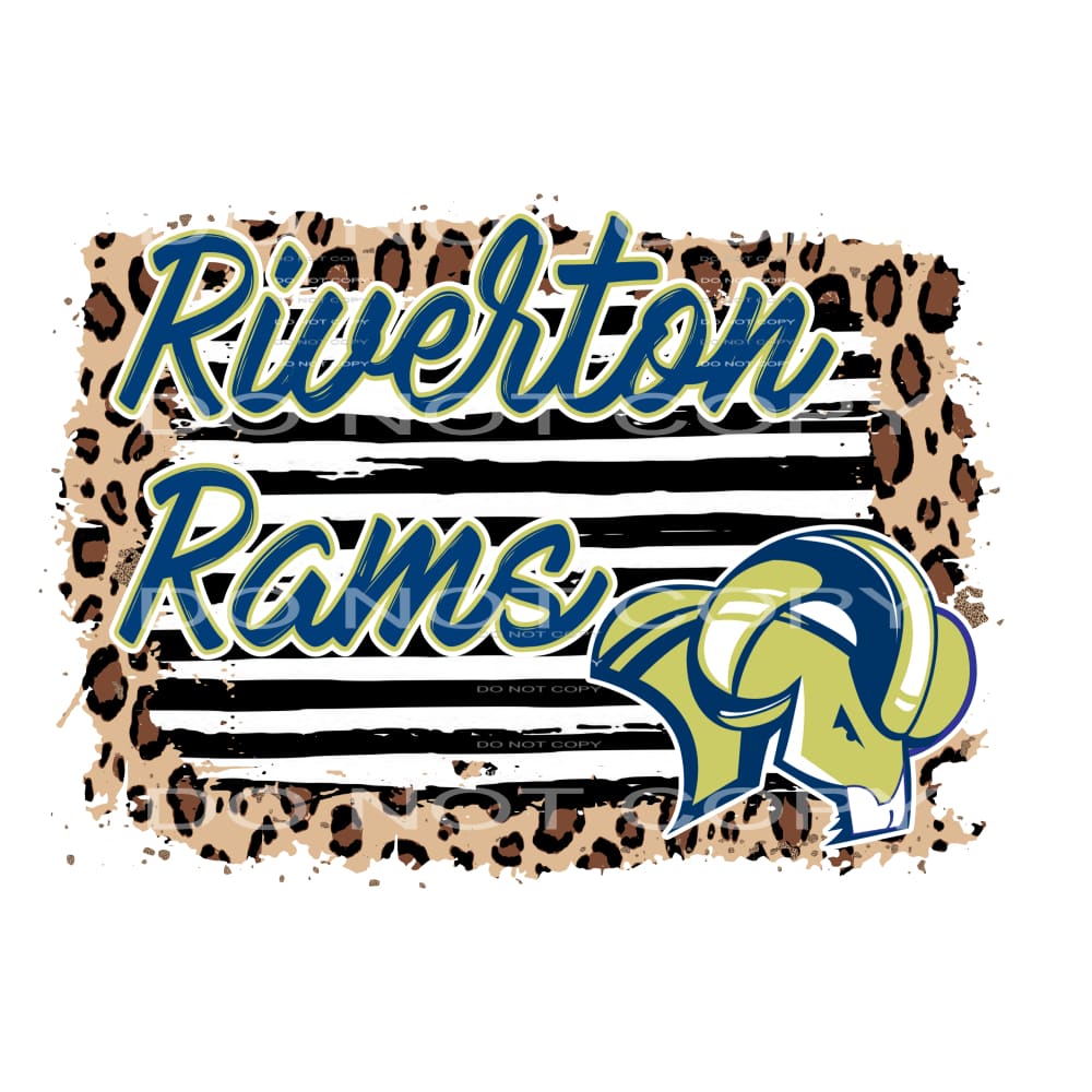 martodesigns - Riverton Rams leopard black stripe # 9936
