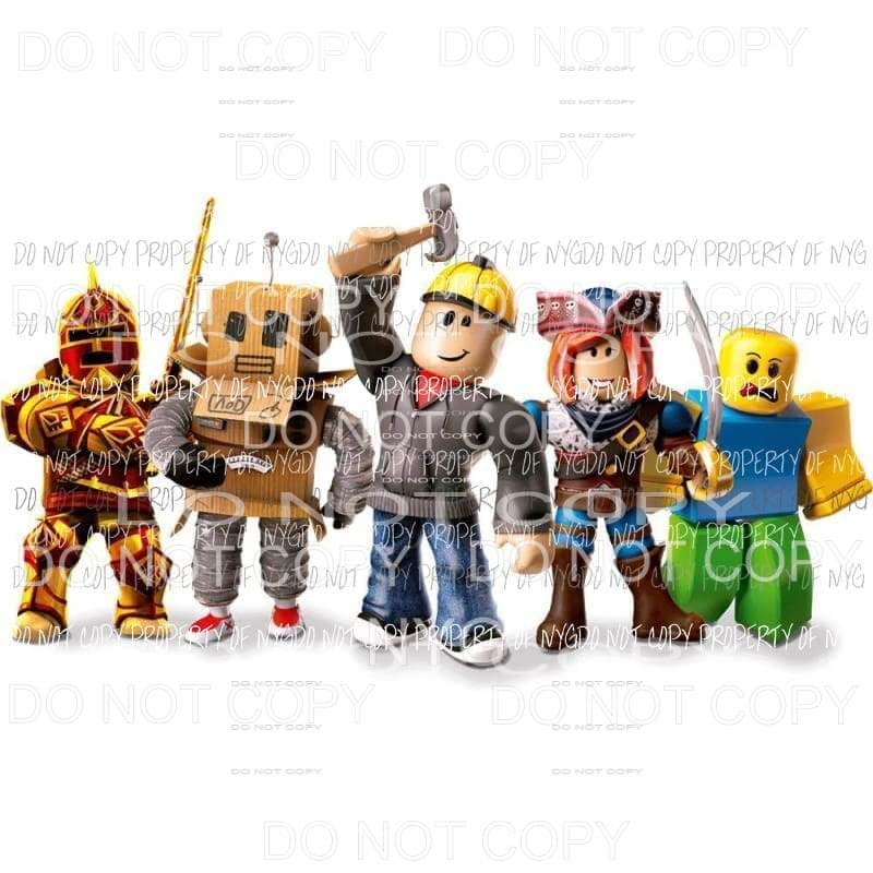 martodesigns - Roblox characters Sublimation transfers