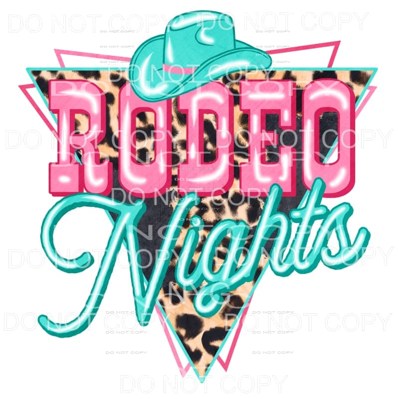 martodesigns - Rodeo Nights Neon Teal Pink Leopard