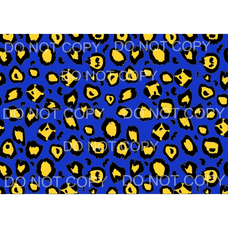 martodesigns - Royal Blue Gold Black Leopard Sheet #636