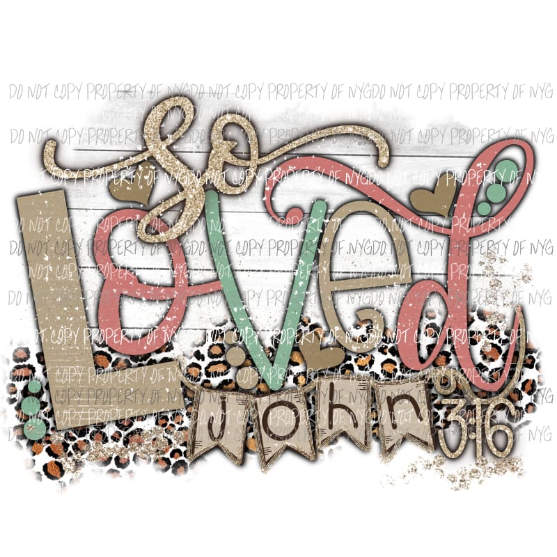 martodesigns - So Loved # 6 Sublimation transfers Easter