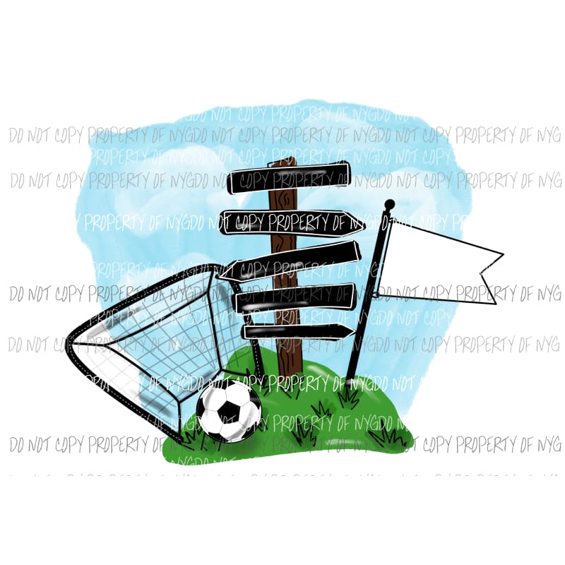 Soccer signs goal watercolor Sublimation transfers – martodesigns