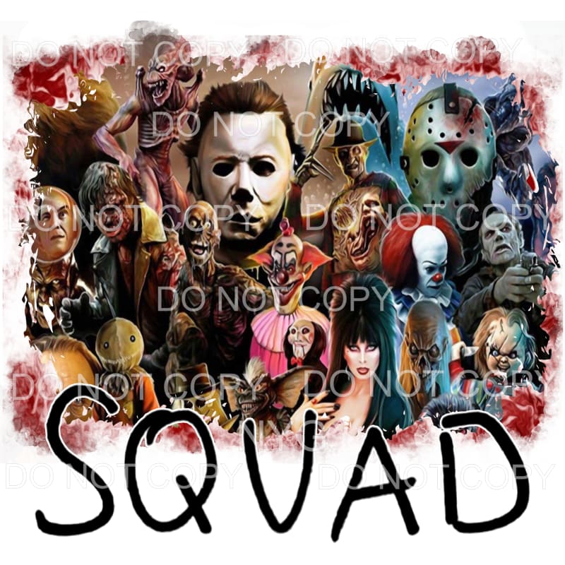 martodesigns - SQUAD Horror Movie Villains Collage