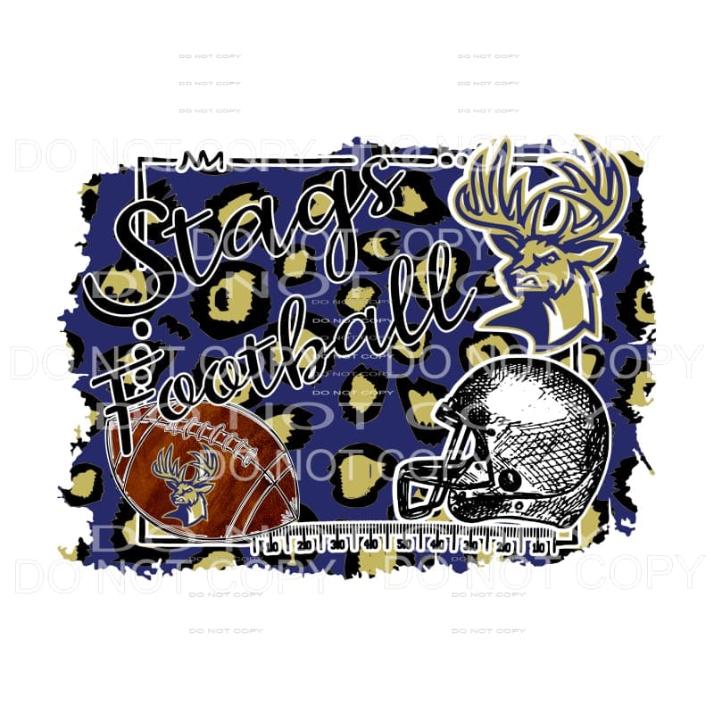 martodesigns - Stags Football Leopard Sublimation transfers