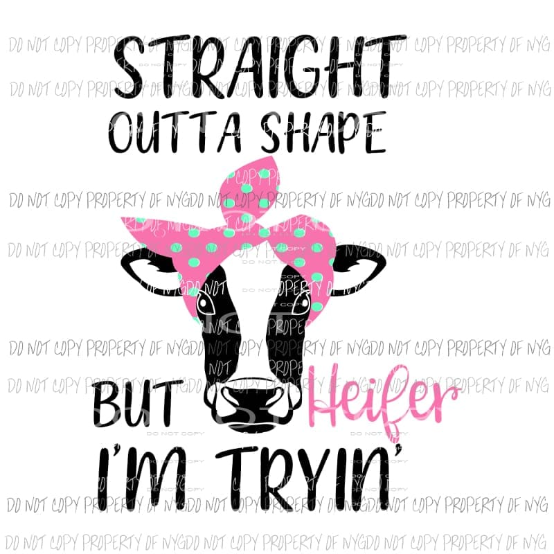 martodesigns - straight outta shape sublimation transfer