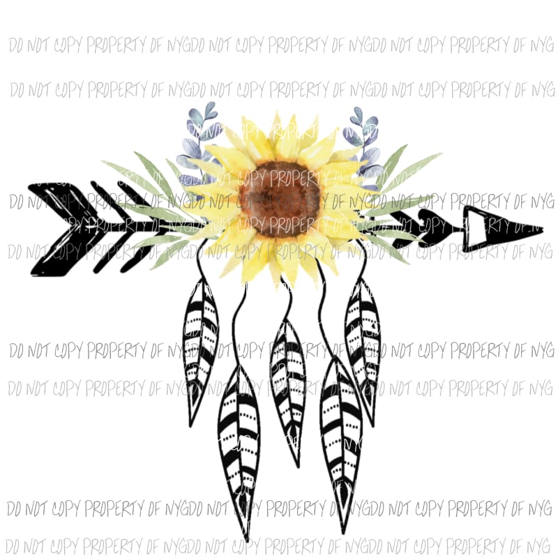 martodesigns - Sunflower Arrow Sublimation transfers
