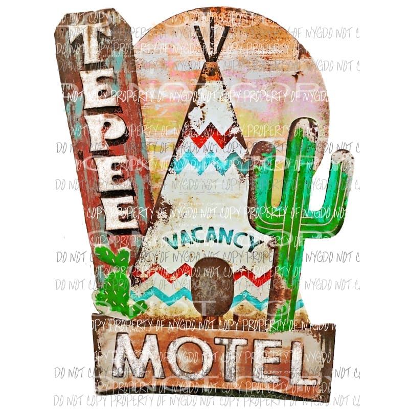 martodesigns - Tee Pee Motel Sublimation transfers