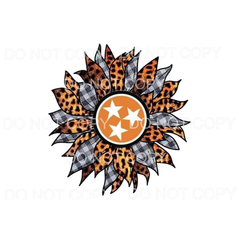 martodesigns - Tennesse Orange Tri Star Sunflower Leopard
