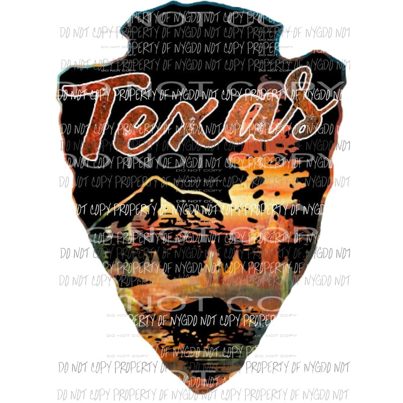 martodesigns - Texas arrow head 1 Sublimation transfers