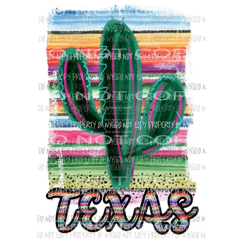 martodesigns - Texas cactus 1 Sublimation transfers