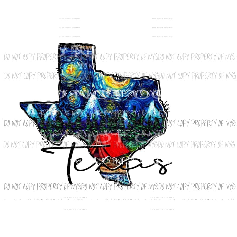 martodesigns - Texas camping # 2 Sublimation transfers