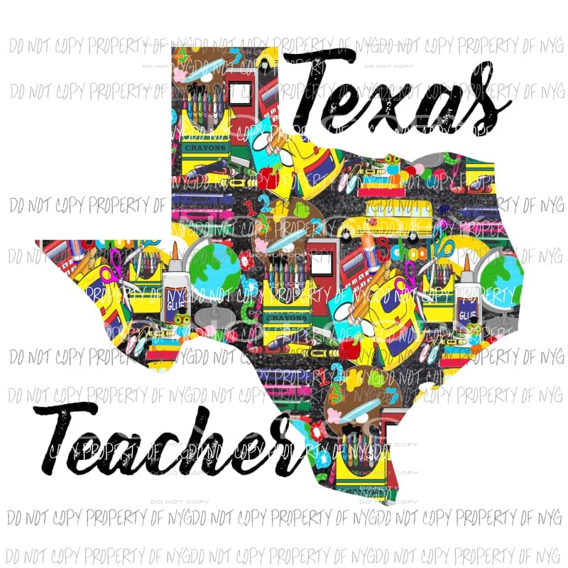 martodesigns - Texas Teacher 2 Sublimation transfers