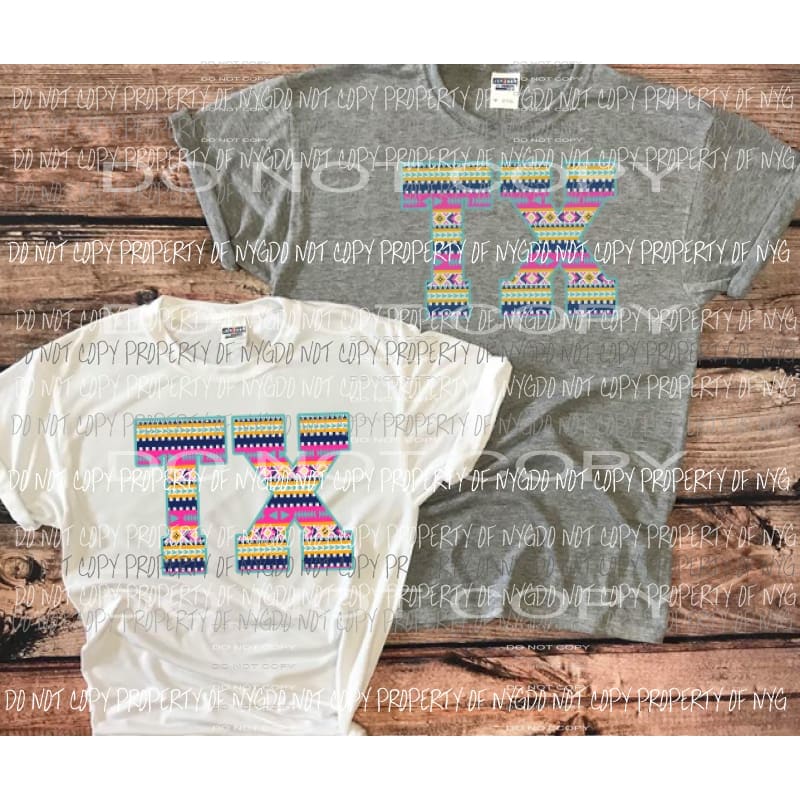 martodesigns - Texas TX aztec Sublimation transfers