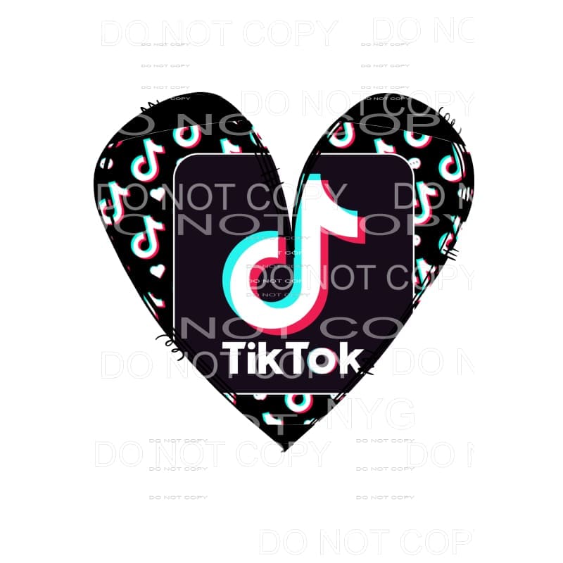 martodesigns - TikTok Heart #2 Sublimation transfers