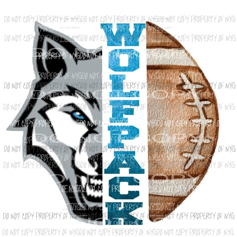 martodesigns - Wolf pack 1 football Sublimation transfers