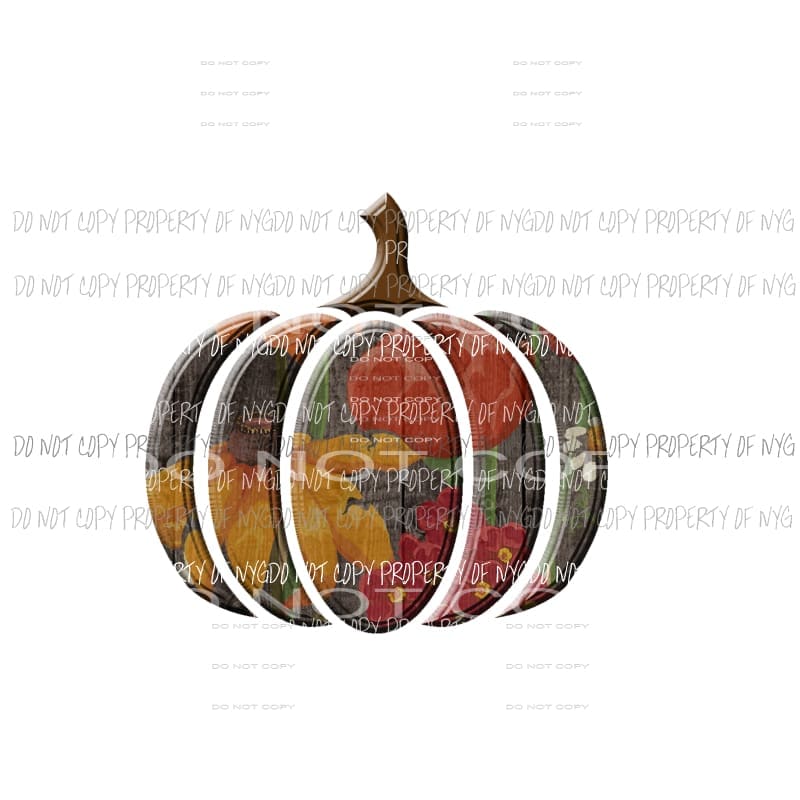 martodesigns - wood pumpkin Sublimation transfers