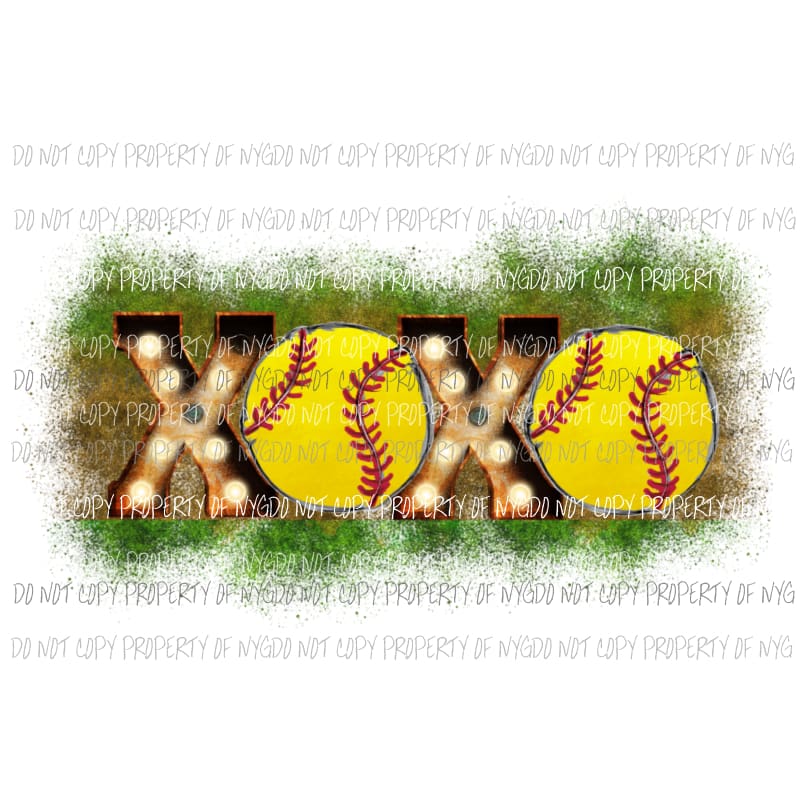xoxo softball Sublimation transfers – martodesigns