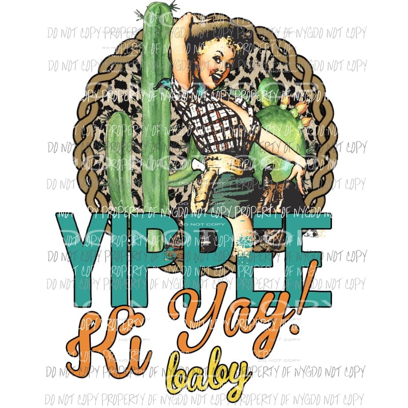 martodesigns - Yippee Ki Ya Baby Sublimation transfers
